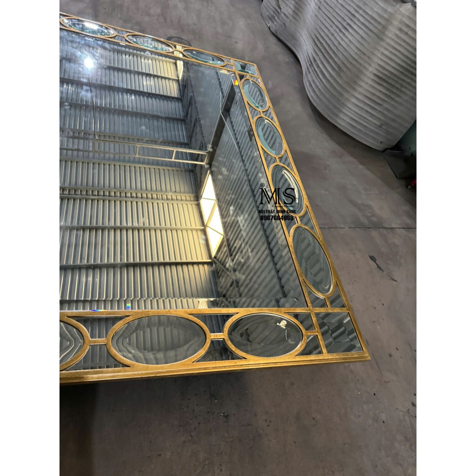 Khung gương dát vàng | Gương dát đồng | Kiếng mài lá hẹ | Kiếng mài vát ...